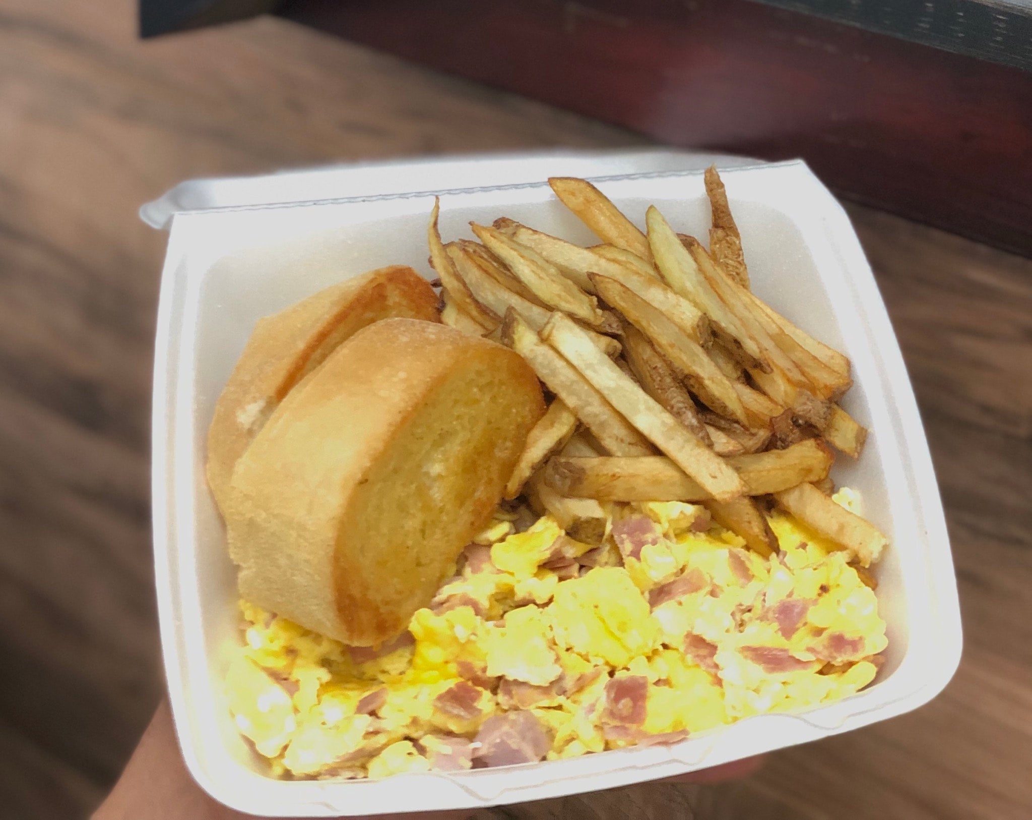 LA BOMBA - REVOLTILLO CON JAMON, TOSTADAS Y PAPAS FRITAS | La Creacion ...